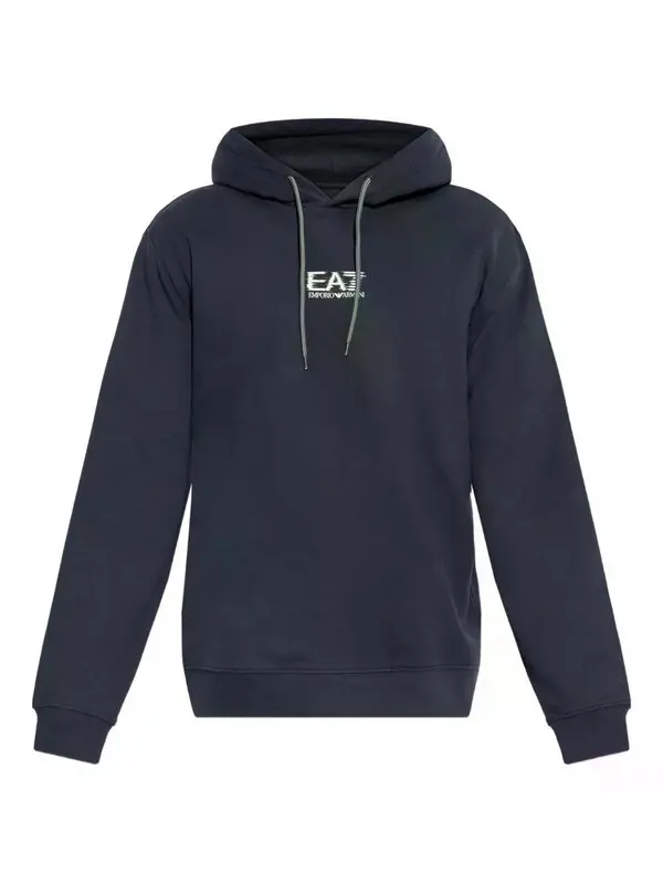 EA7 Logo Hoodie - Blue