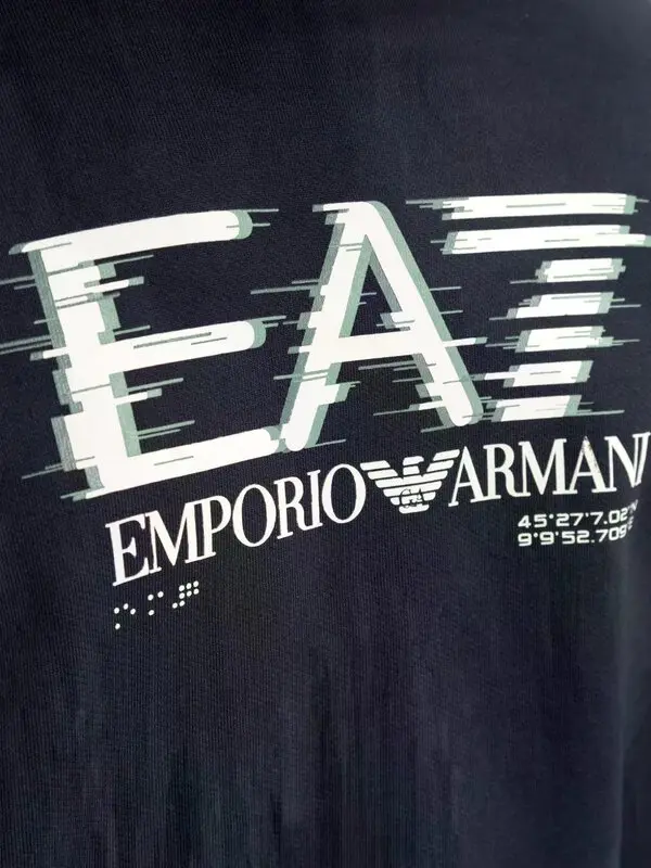 EA7 Logo Hoodie - Blue