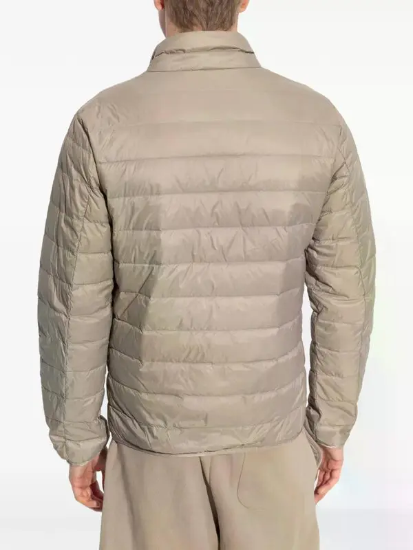 EA7 Quilted Logo Jacket - Neutrals