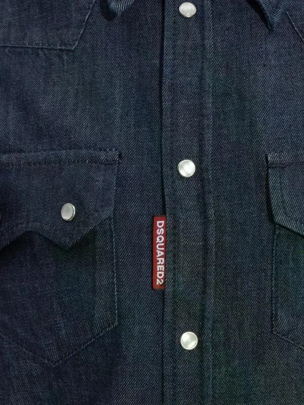 Dsquared2 Pocket Denim Shirt - Blue