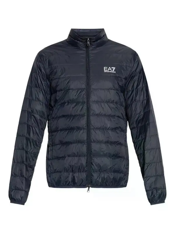Emporio Armani Quilted Zip Jacket - Blue