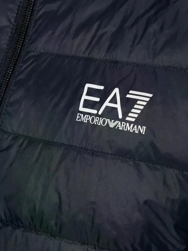 Emporio Armani Quilted Zip Jacket - Blue