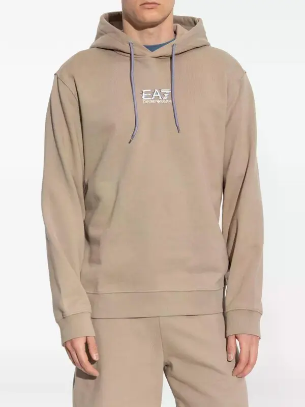 EA7 Logo Hoodie - Neutrals