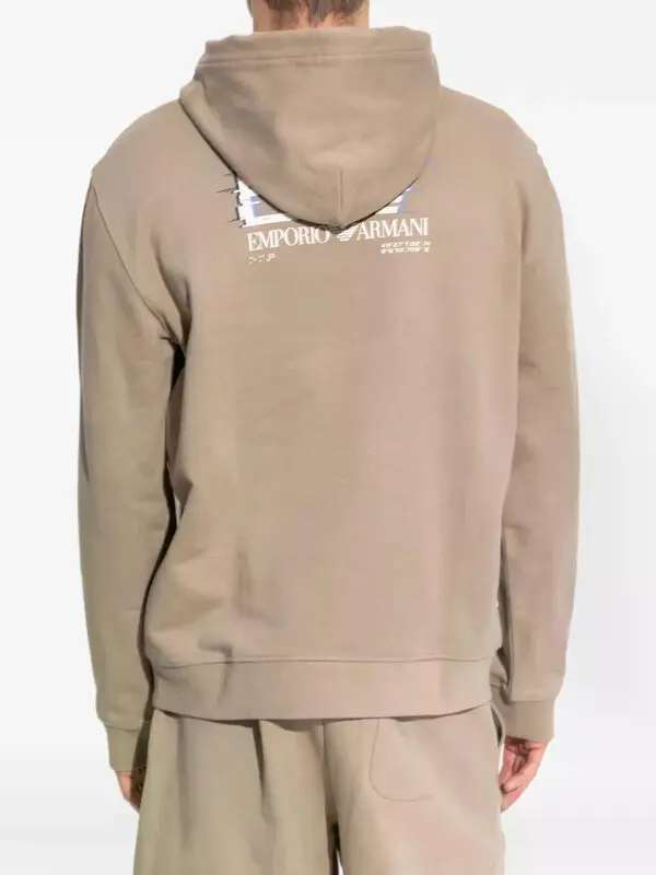 EA7 Logo Hoodie - Neutrals