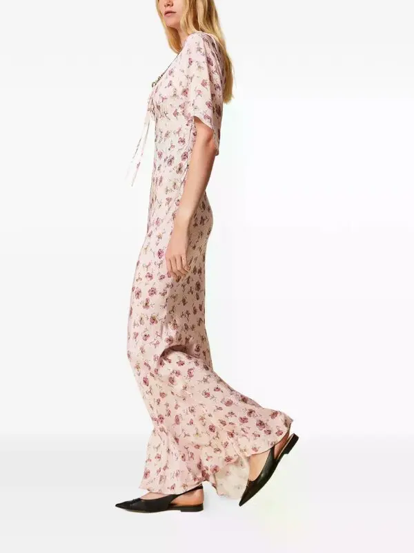 TWINSET Floral-print Maxi Dress - Pink