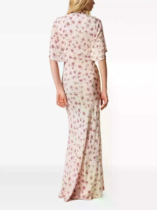 TWINSET Floral-print Maxi Dress - Pink