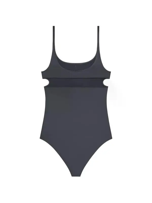 COURREGES Cut-out One Piece Swimsuit - Grey
