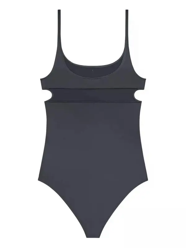 COURREGES Cut-out One Piece Swimsuit - Grey