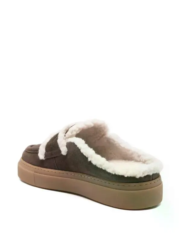 Inuikii Shearling Strap Mules