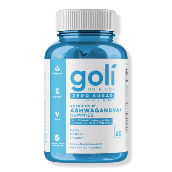 GOLI NUTRITION Zero Sugar Ashwagandha+ Gummies - One-color