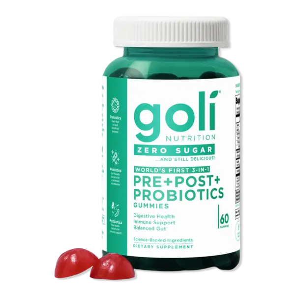 GOLI NUTRITION Zero Sugar Probiotic+ Gummies - One-color