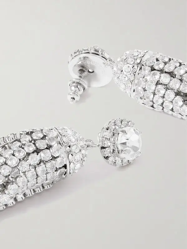 Rabanne Crystal Tasseled Drop Earrings