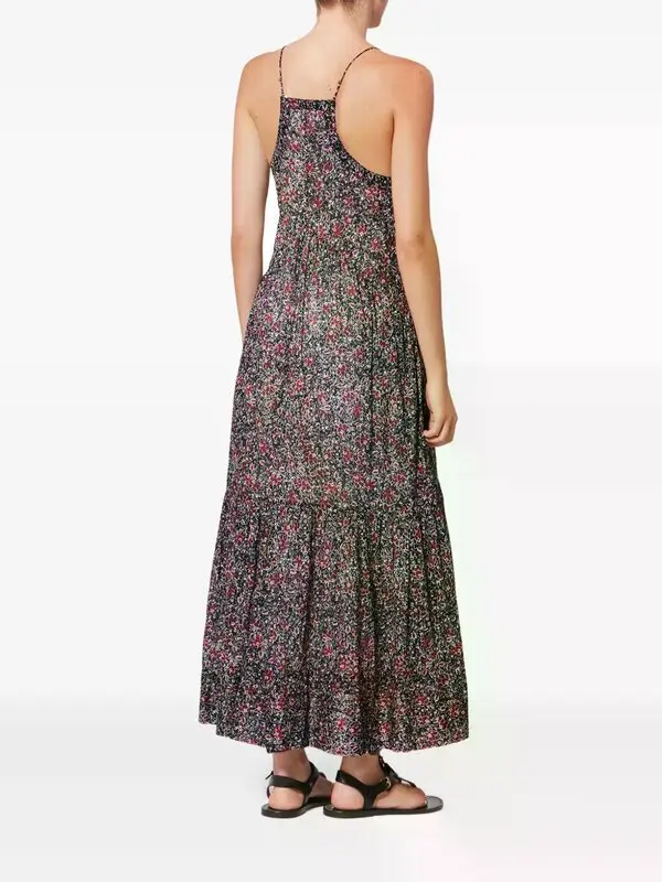 MARANT ETOILE Sabbba Floral Print Dress - Black