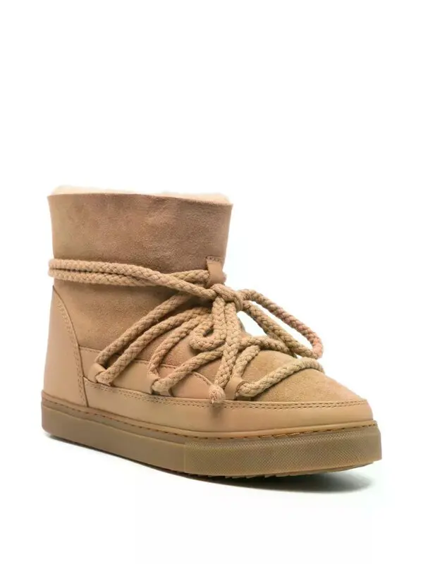 Inuikii Lace-details Ankle Boots - Neutrals