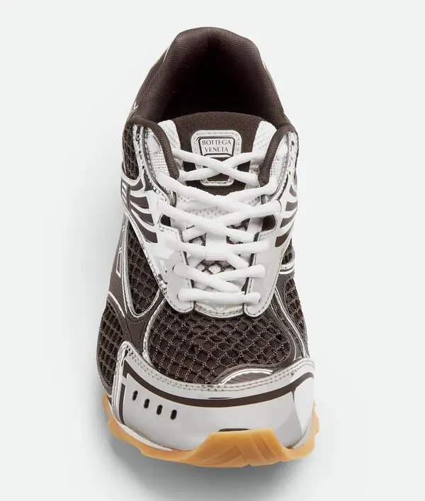 Bottega Veneta Orbit Lace-up Sneakers - Fondant/silver