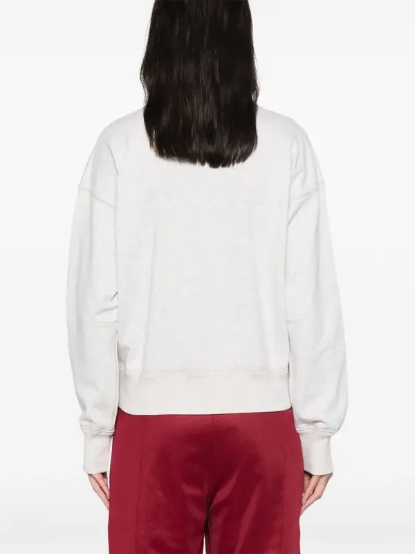 MARANT ETOILE Moby Logo Cotton Sweatshirt - Beige
