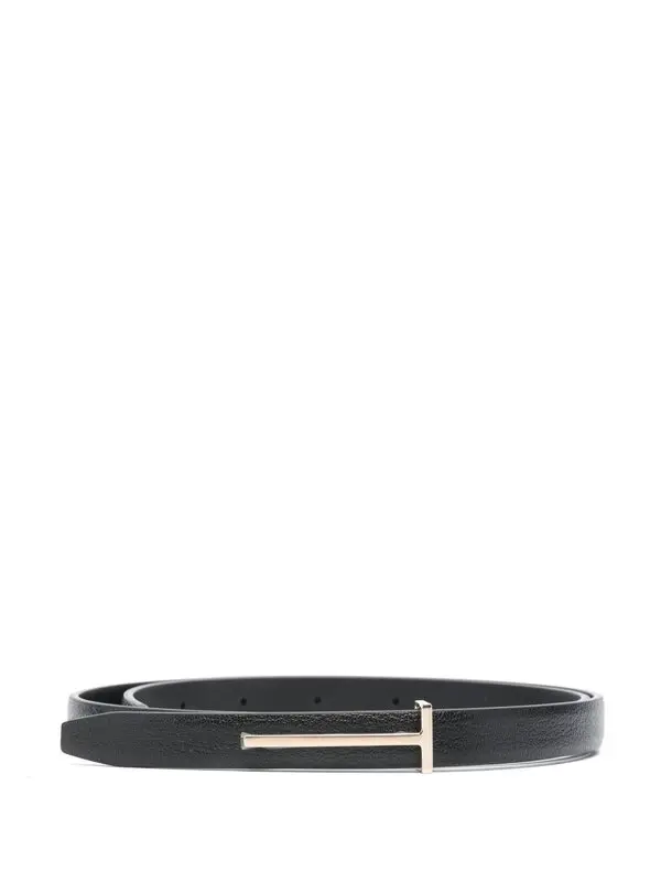 TOM FORD Leather Slim Belt - Black