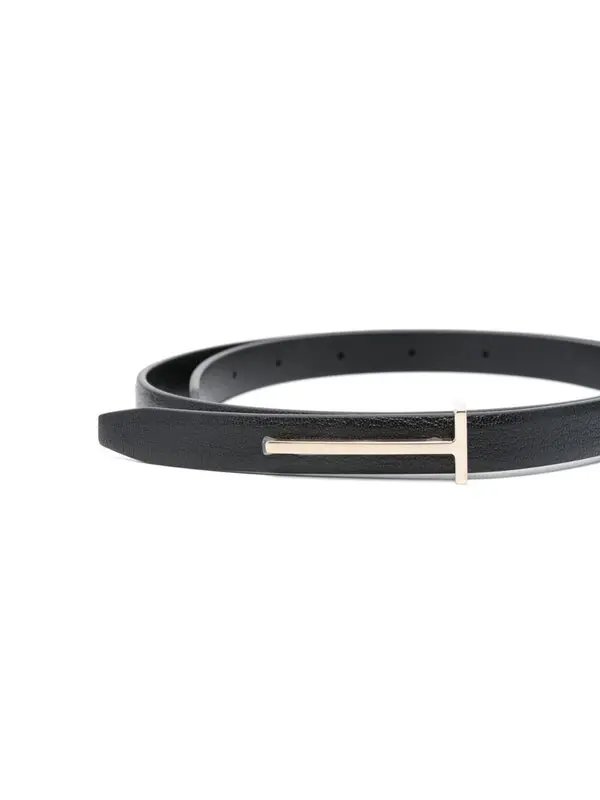 TOM FORD Leather Slim Belt - Black