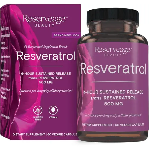 RESERVEAGE Resveratrol 500mg - One-color