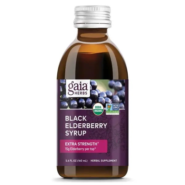 GAIA HERBS Black Elderberry Syrup - One-color