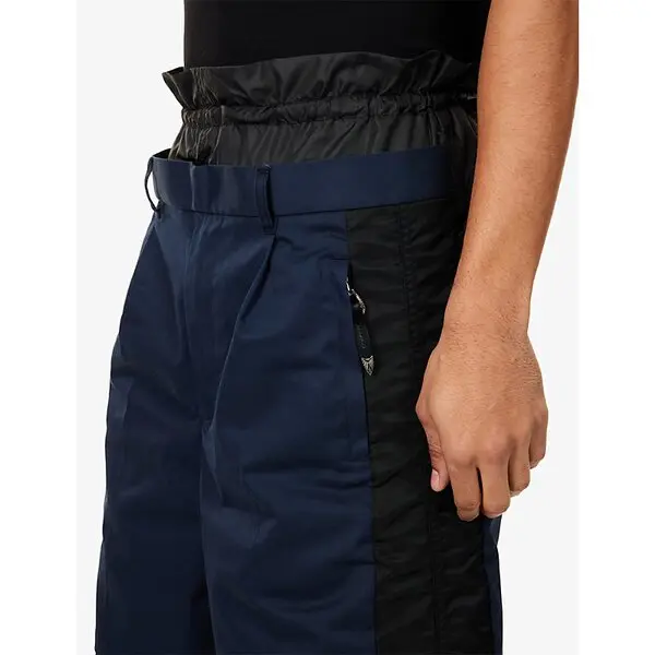 TOGA VIRILIS Gathered-waist Cotton-blend Shorts