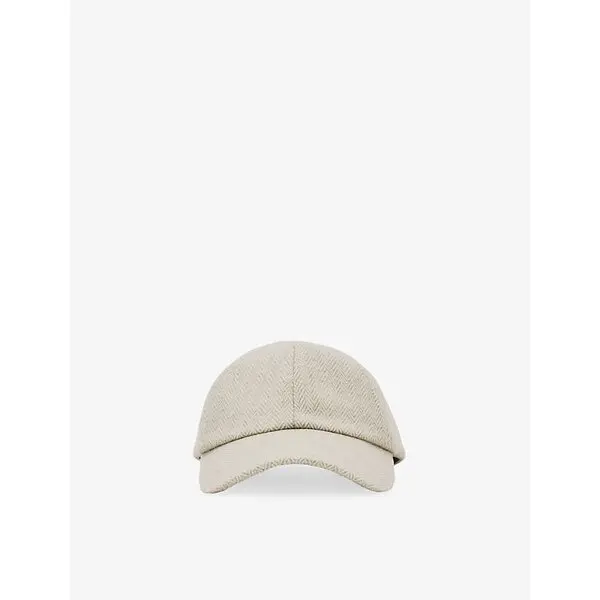 REISS Herringbone Woven Cap