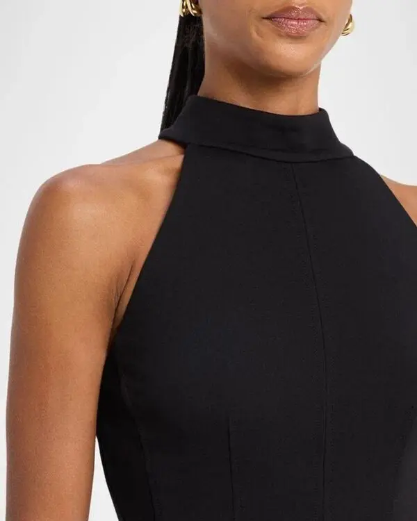 Veronica Beard Johanne Halter Top - Black