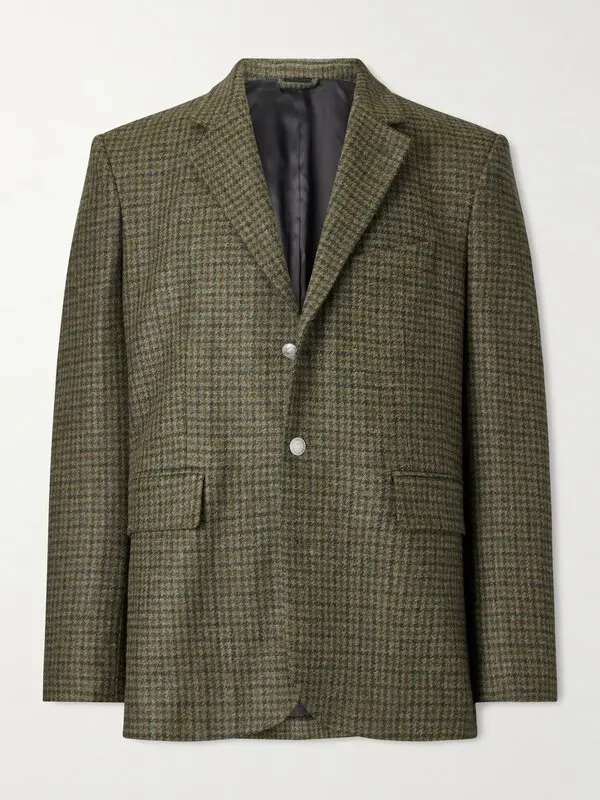 BODE Morris Houndstooth Wool Blazer