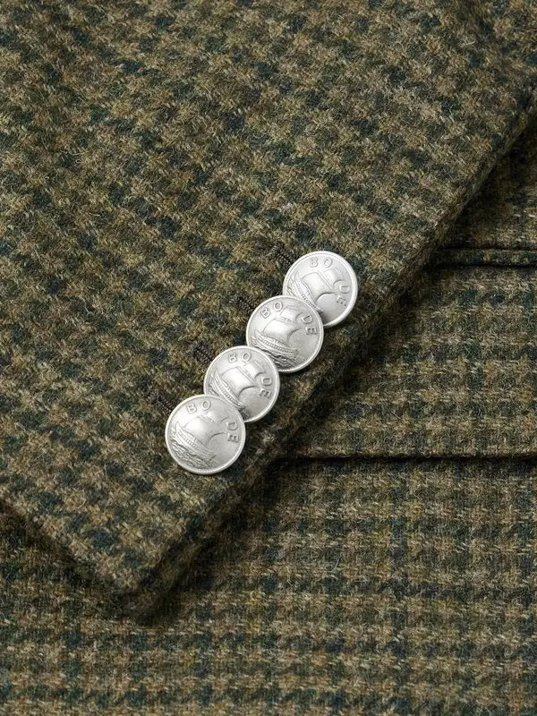BODE Morris Houndstooth Wool Blazer