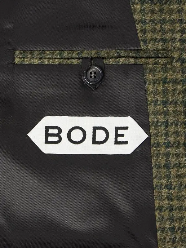 BODE Morris Houndstooth Wool Blazer
