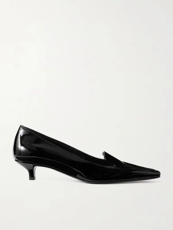 TOTEME Patent-leather Kitten Heel Pumps