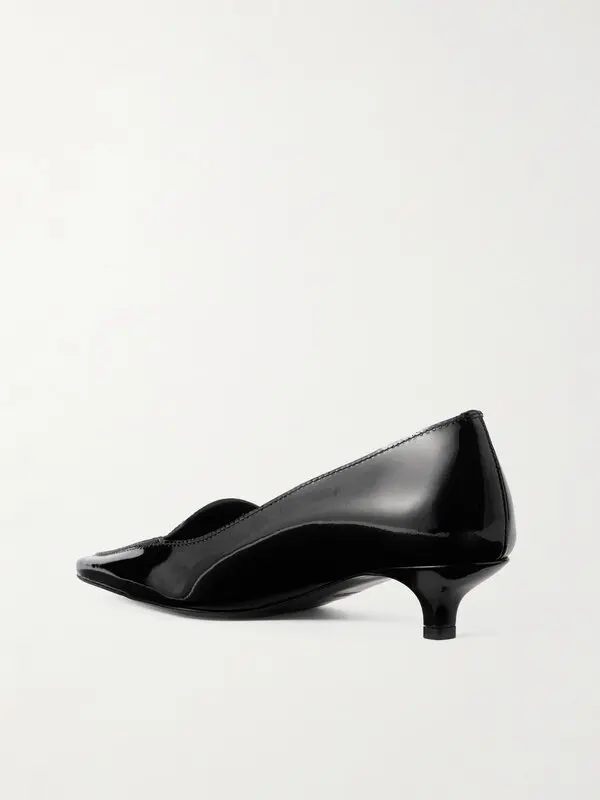 TOTEME Patent-leather Kitten Heel Pumps