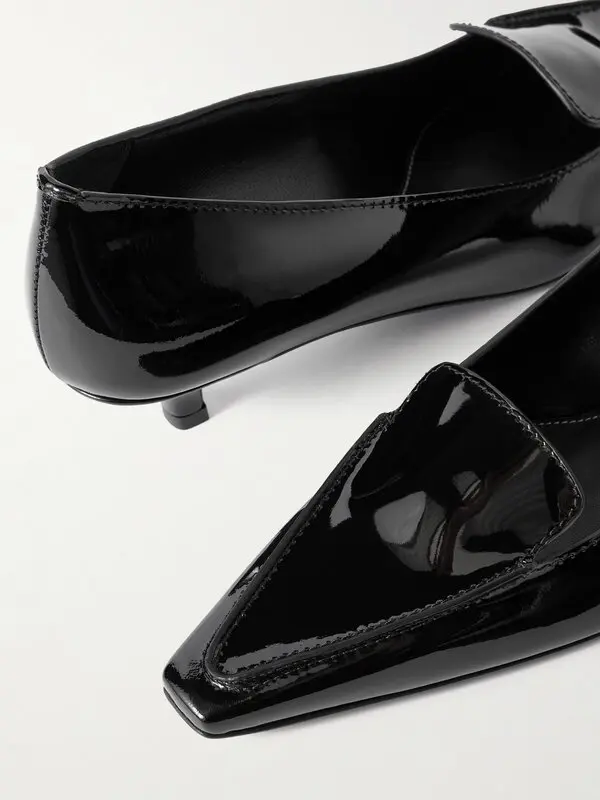 TOTEME Patent-leather Kitten Heel Pumps