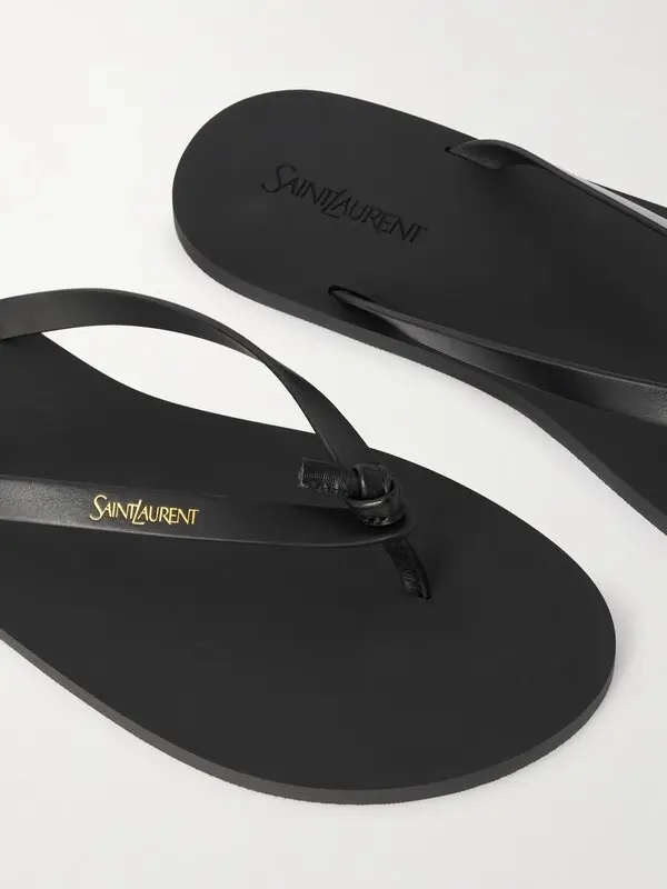 Saint Laurent San Maine Leather Sandals