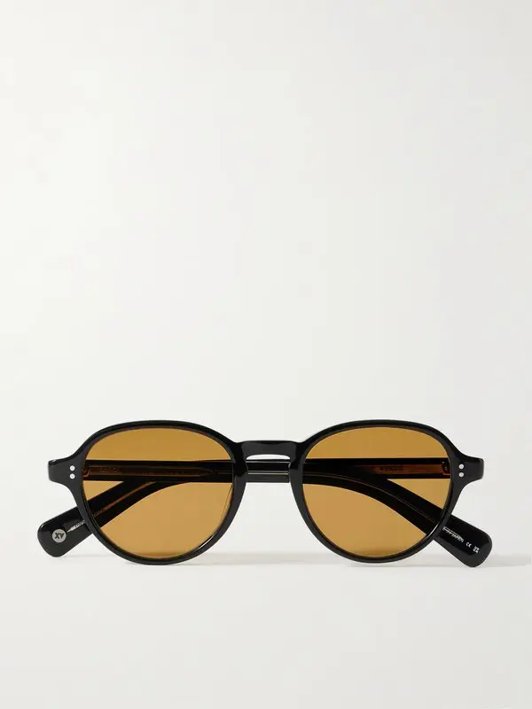 Garrett Leight Casillas Round-frame Sunglasses - Black