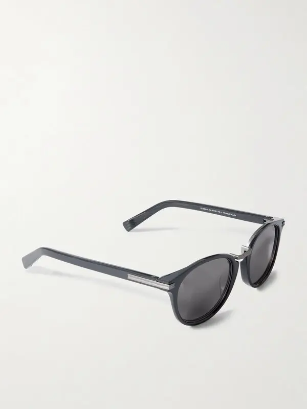 Zegna Round-frame Sunglasses - Gray