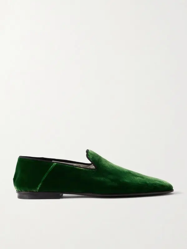 TOM FORD Steven Velvet Slippers