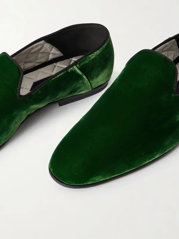 TOM FORD Steven Velvet Slippers