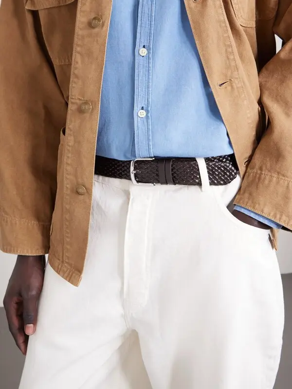 Mr P. 3.5cm Woven Leather Belt
