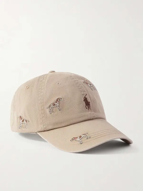 Ralph Lauren Logo-embroidered Cotton-twill Baseball Cap - Beige
