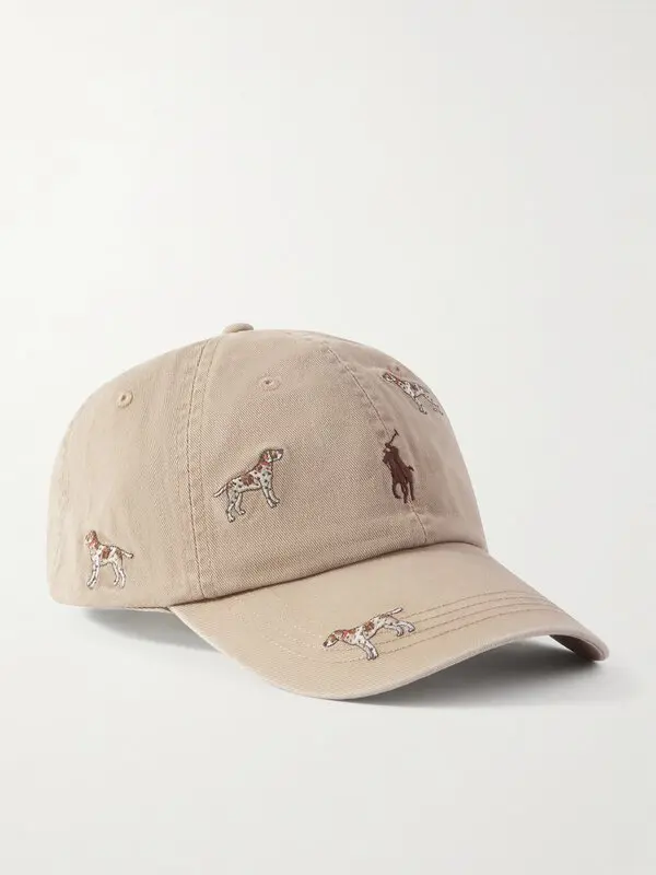 Polo Ralph Lauren Logo-embroidered Cotton-twill Baseball Cap - Neutrals