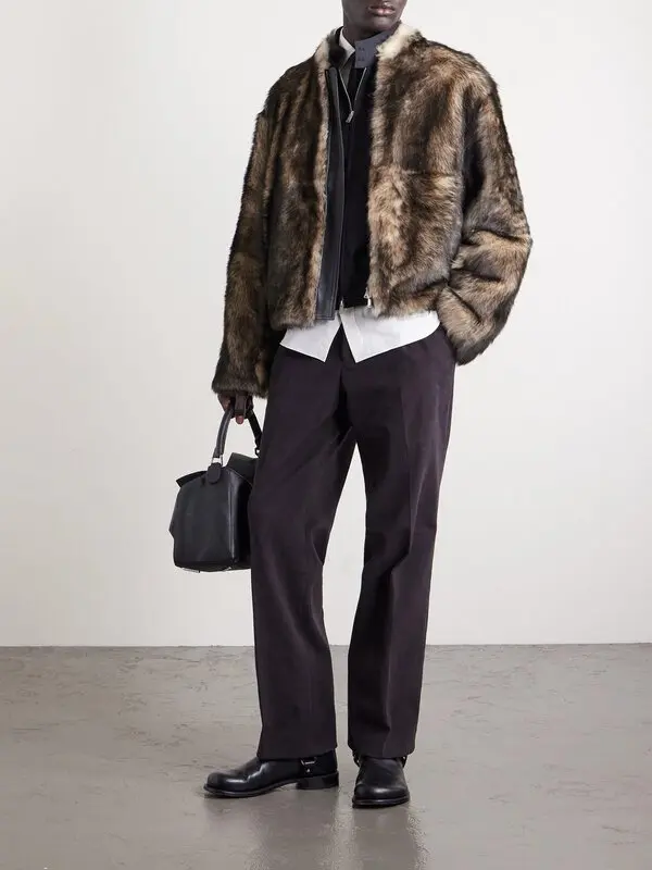 JIL SANDER Shearling Blouson Jacket