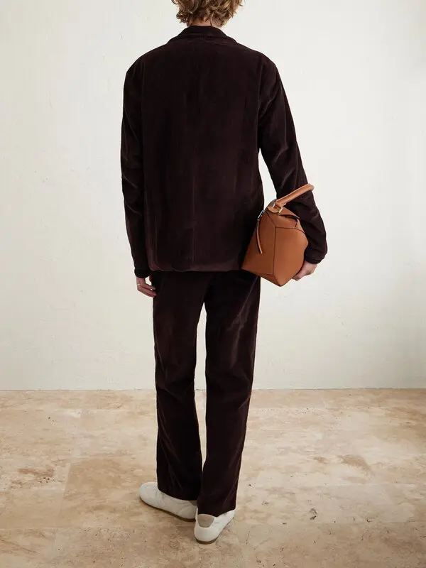 THE ELDER STATESMAN Straight-leg Cotton-corduroy Trousers