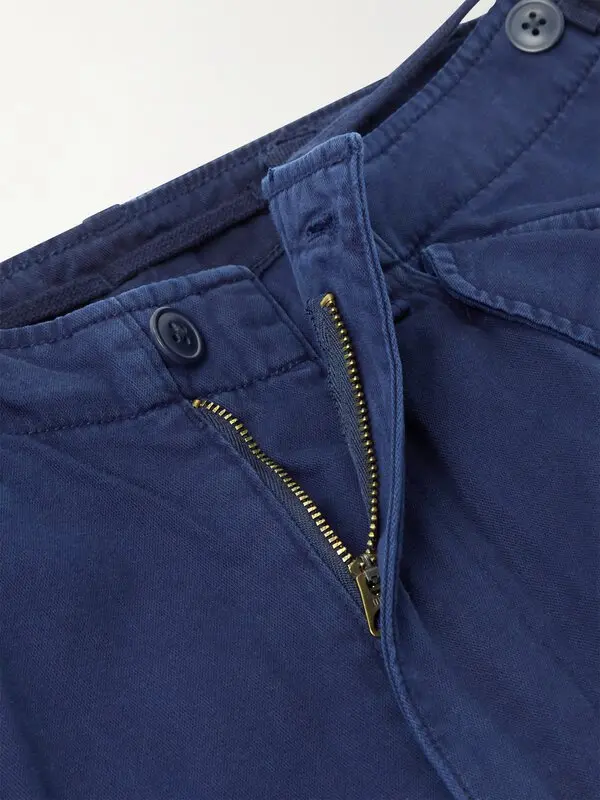 Polo Ralph Lauren Straight-leg Cotton Cargo Trousers - Blue