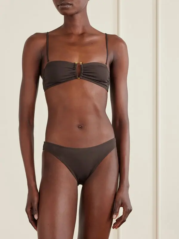 NILI LOTAN Bikini Briefs - Brown
