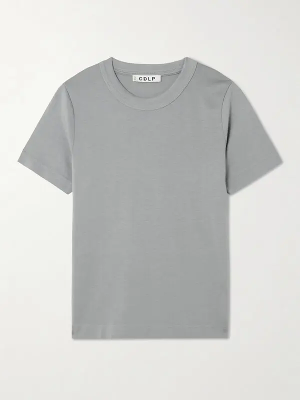 CDLP Tencel™ Lyocell And Cotton-blend T-shirt - Gray
