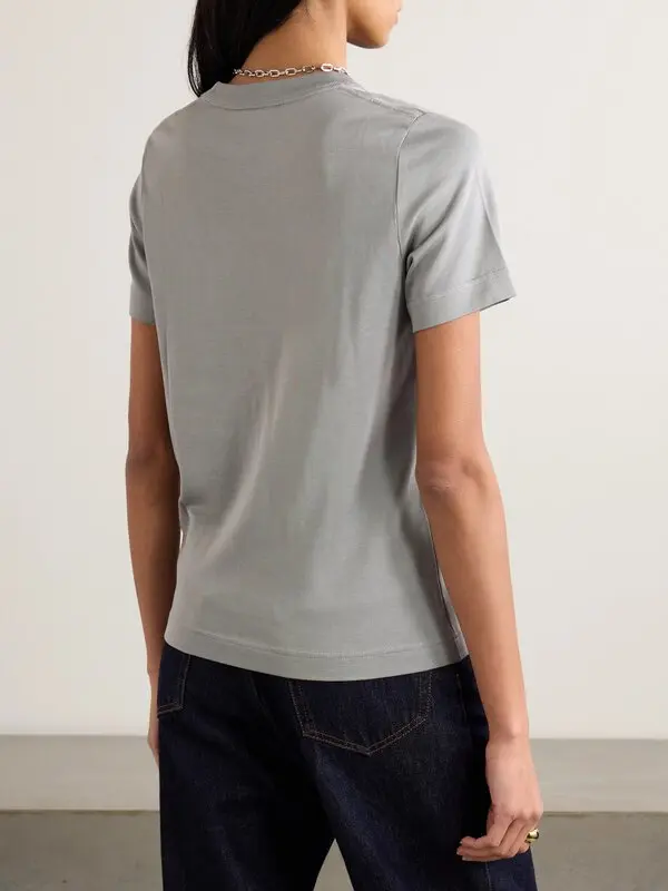 CDLP Tencel™ Lyocell And Cotton-blend T-shirt - Gray