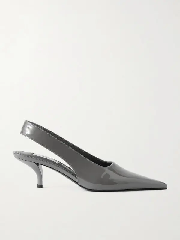 TOTEME Patent-leather Slingback Pumps