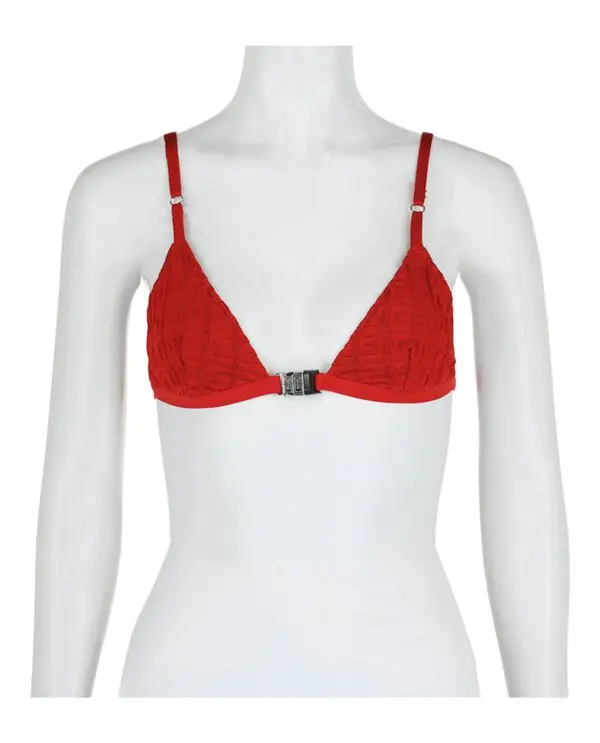 Givenchy 4g Monogram Triangle Bra - Vermilion