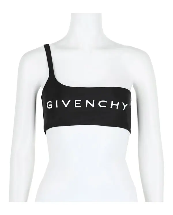 Givenchy One-shoulder Bikini Top - Black White